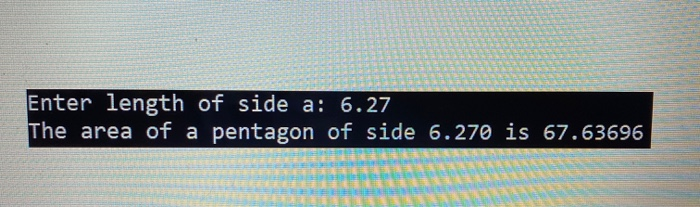 Solved Instructions Create a program called Pentagon.java | Chegg.com