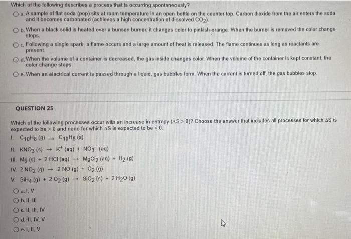Solved part A- which of the following describes a process | Chegg.com