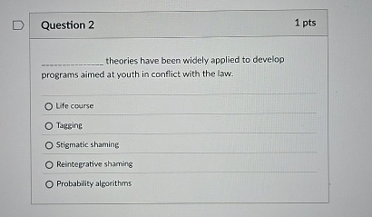 Solved Question 21 ﻿ptsq, ﻿theories have been widely applied | Chegg.com