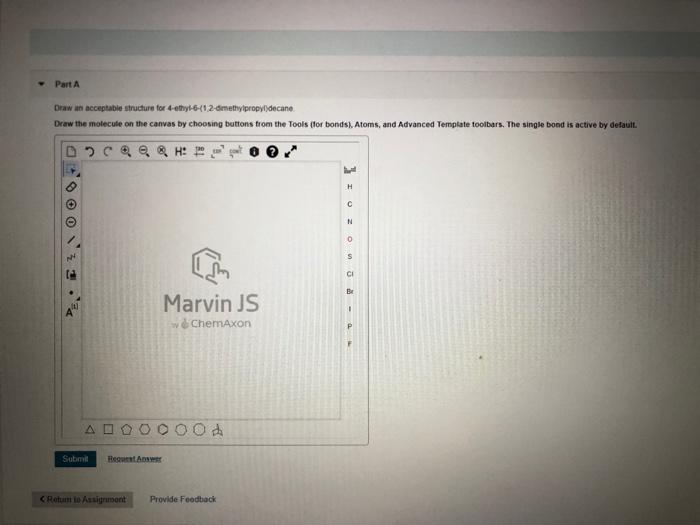 Solved Part A Draw an acceptable structure for | Chegg.com