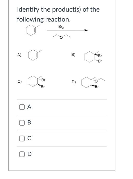 Solved Identify the missing reactant, reagent, or | Chegg.com