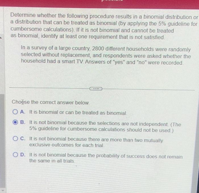 Solved Determine whether the following procedure results in | Chegg.com