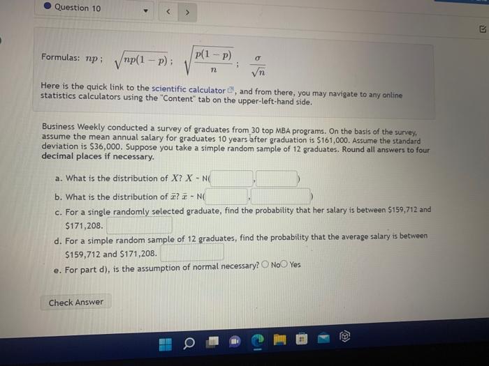 Solved Formulas: np;np(1−p);np(1−p);nσ Here is the quick | Chegg.com