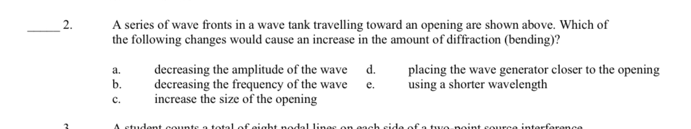 Solved A series of wave fronts in a wave tank travelling | Chegg.com