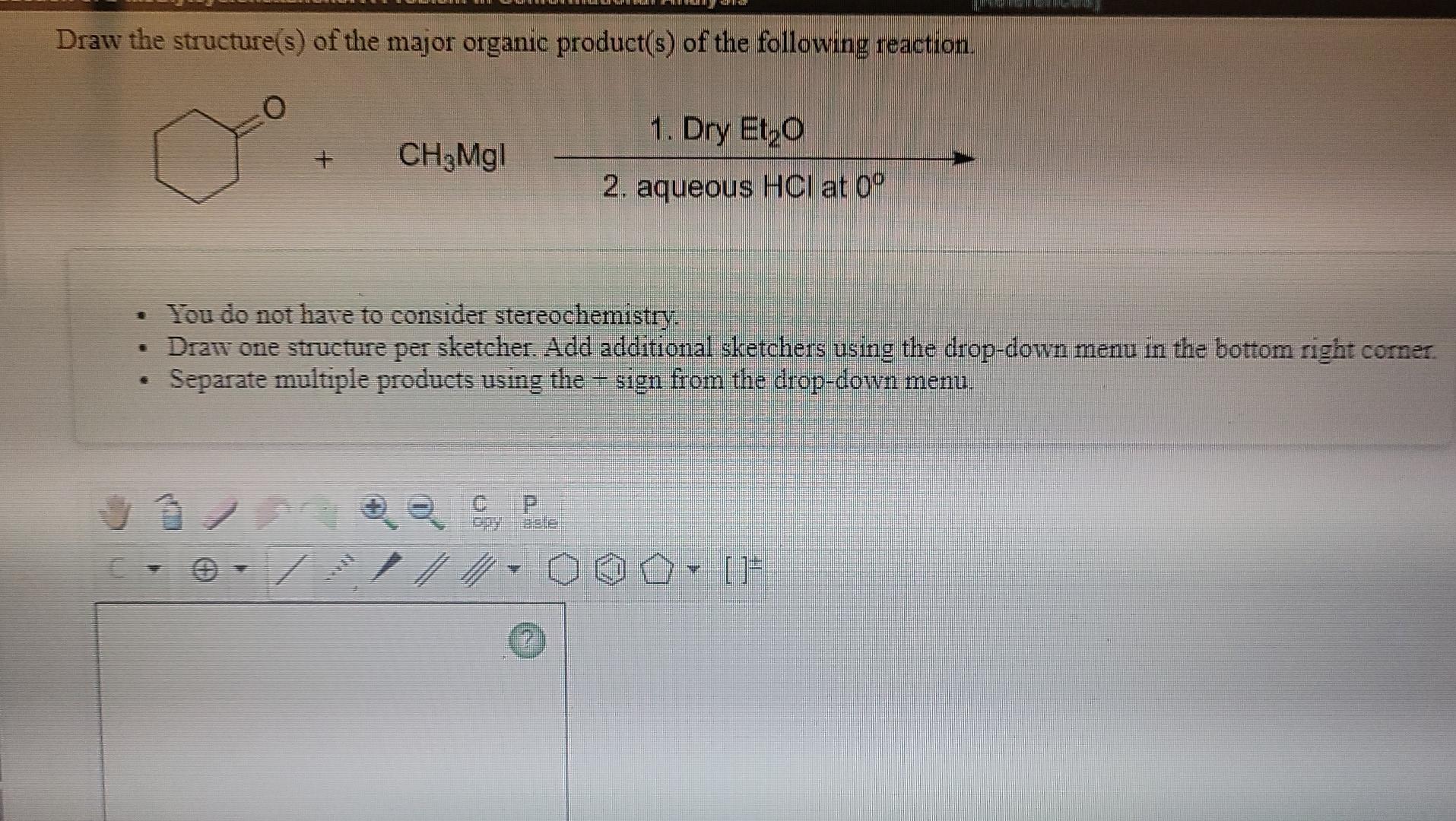 Solved Draw the structure(s) of the major organic product(s) | Chegg.com