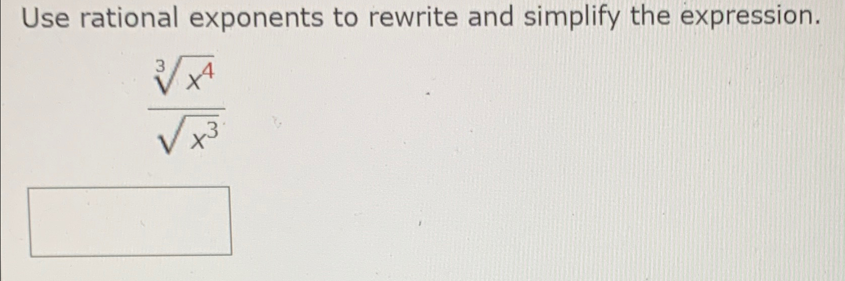 Solved Use rational exponents to rewrite and simplify the | Chegg.com