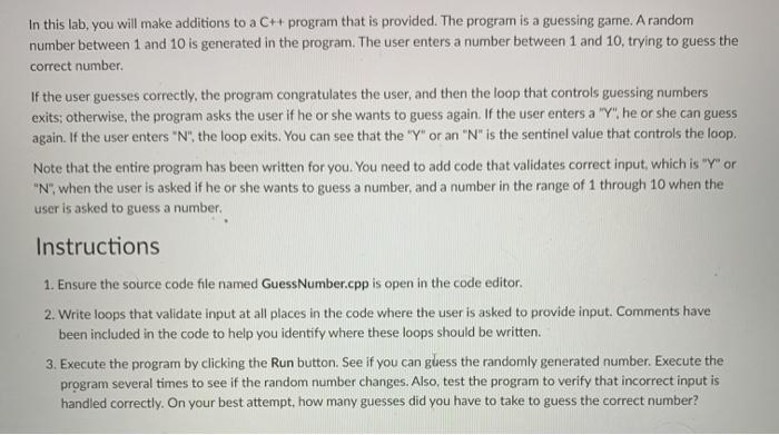 Solved In this lab, you will make additions to a C++ program | Chegg.com
