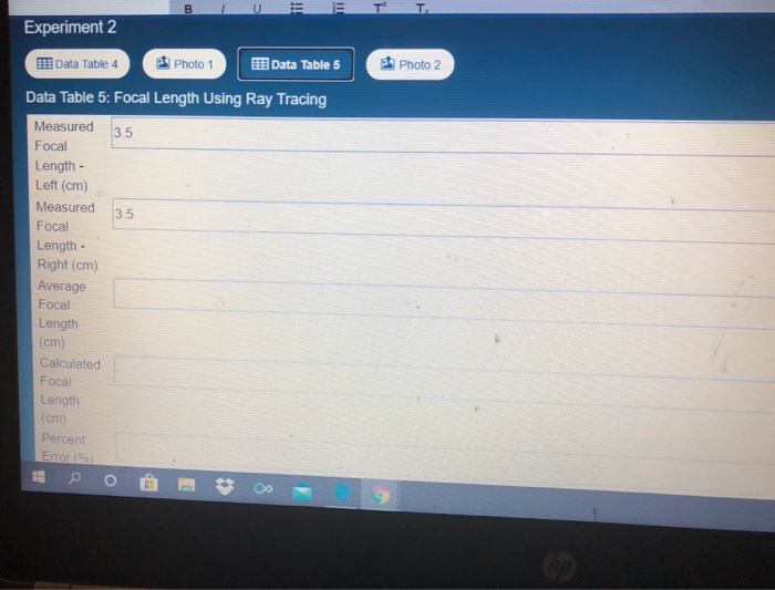 Solved Experiment 1 13 Data Table 1 Data Table 2 Date Table | Chegg.com