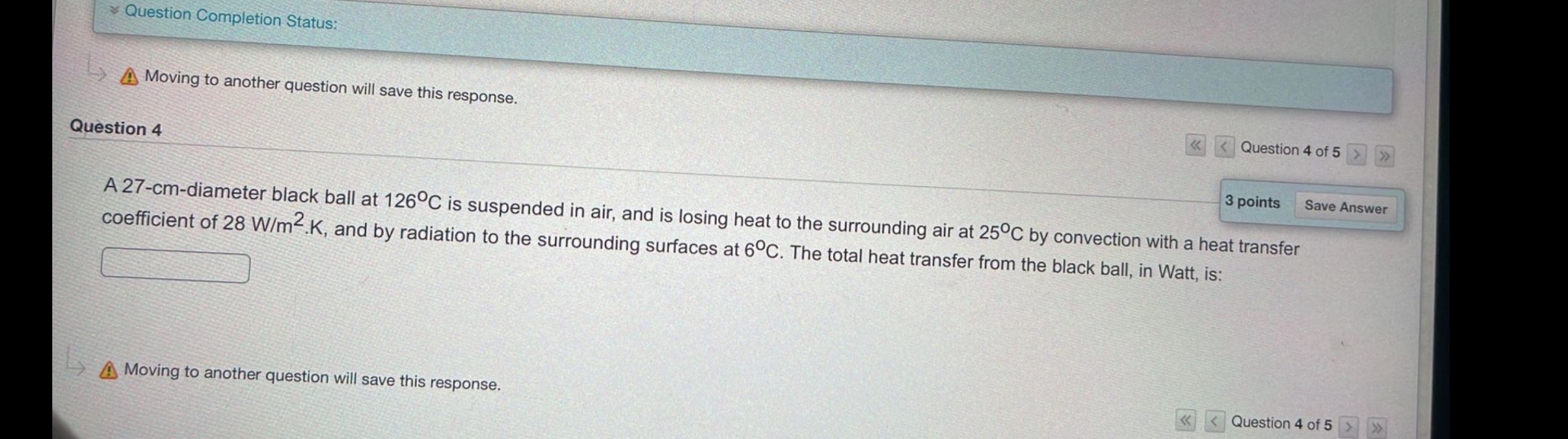 Solved Question Completion Status:Moving to another question | Chegg.com