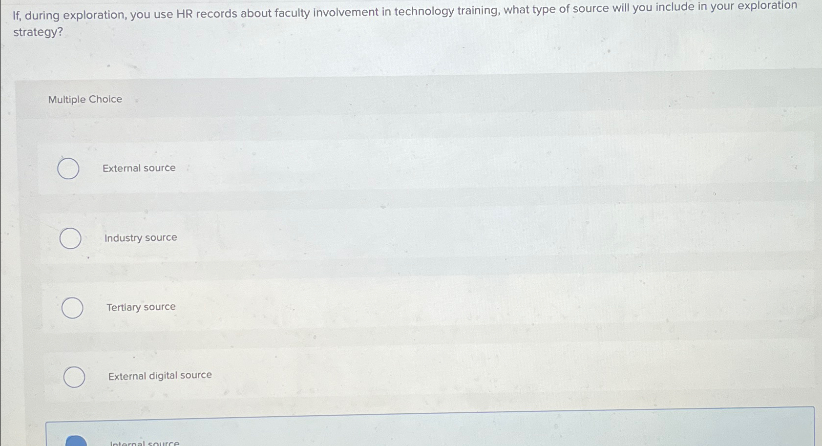 Solved If, ﻿during exploration, you use HR records about | Chegg.com