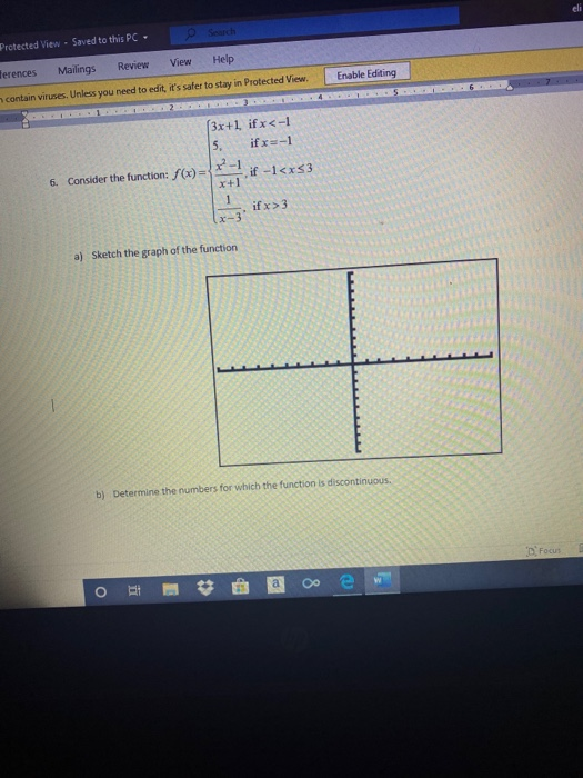 Solved Protected View - Saved to this PC. Search erences | Chegg.com
