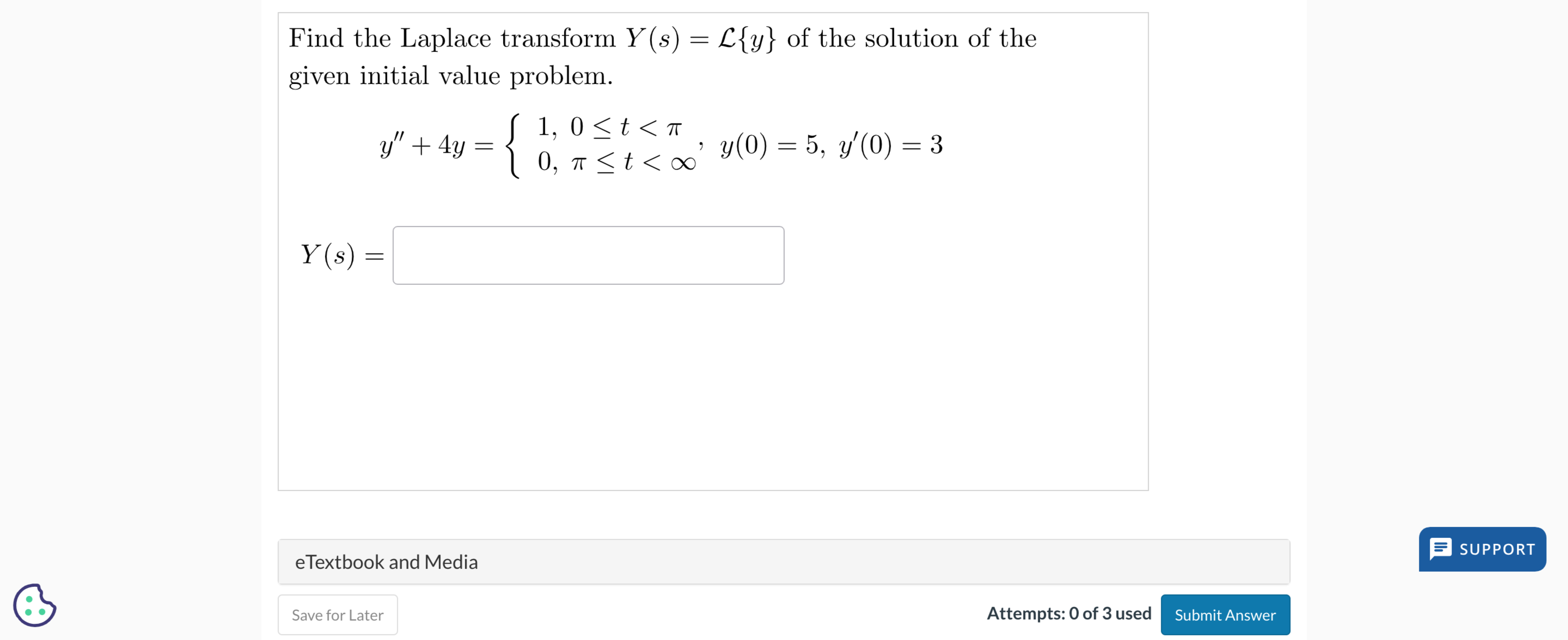 Solved Find The Laplace Transform Y S L{y} ﻿of The Solution