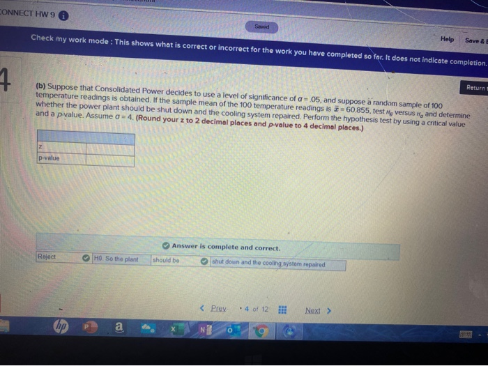 Solved NNECT HW 9 Help Save & Check my work mode: This shows | Chegg.com