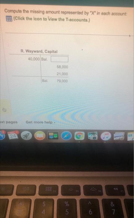 Solved Compute the missing amount represented by " X " in | Chegg.com