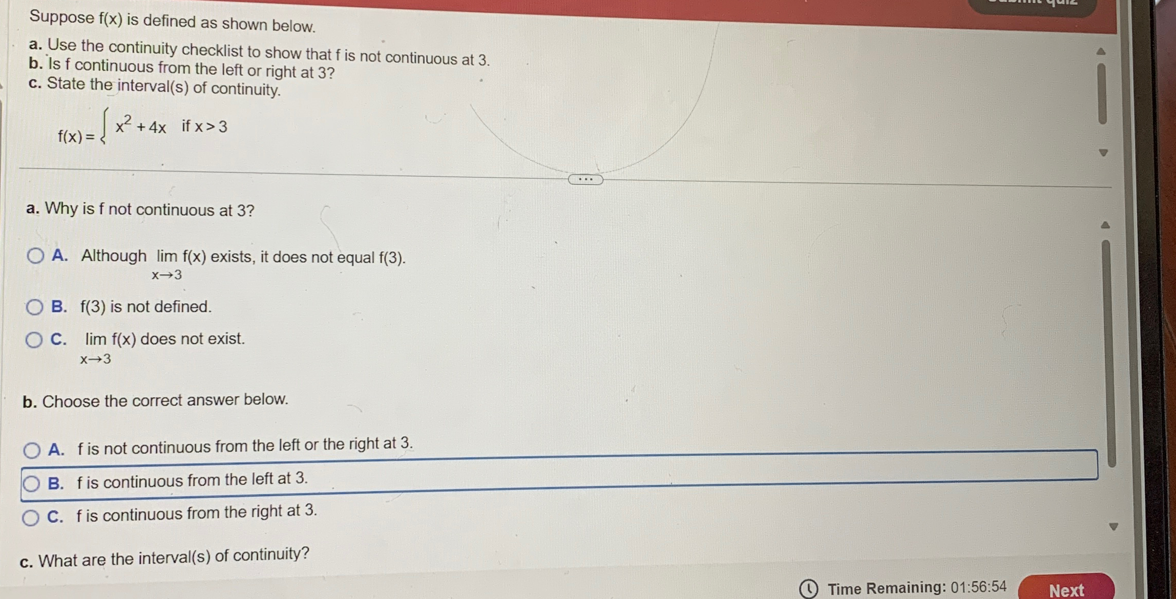 Solved Suppose F X ﻿is Defined As Shown Below A ﻿use The