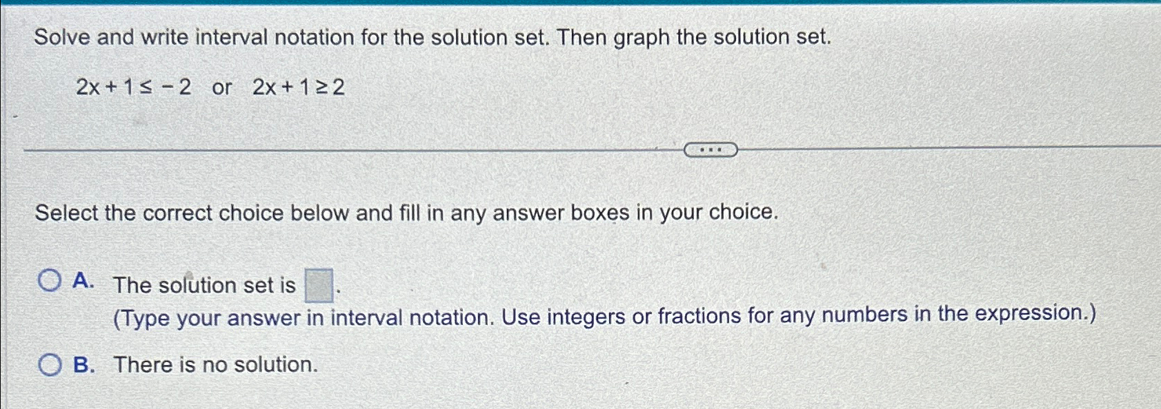 Solved Solve and write interval notation for the solution | Chegg.com