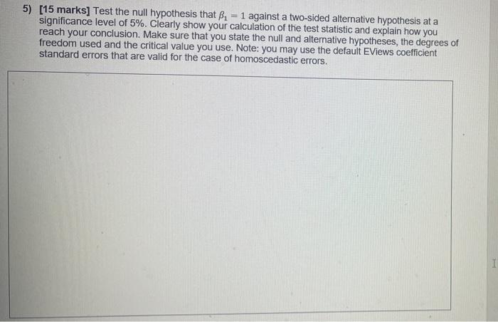 Dependent Variable: RP_EX Method: Least Squares Date: | Chegg.com