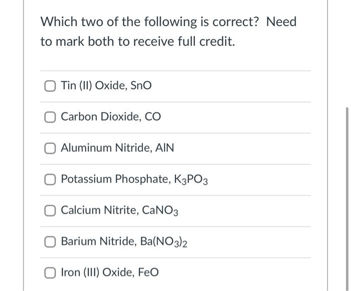Solved Which two of the following is correct? Need to mark | Chegg.com