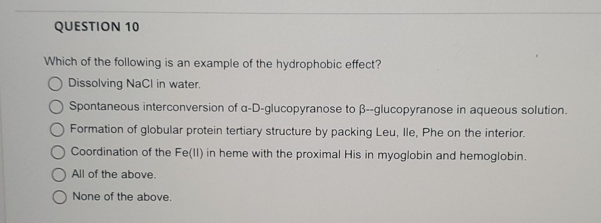 Solved Which of the following is an example of the | Chegg.com