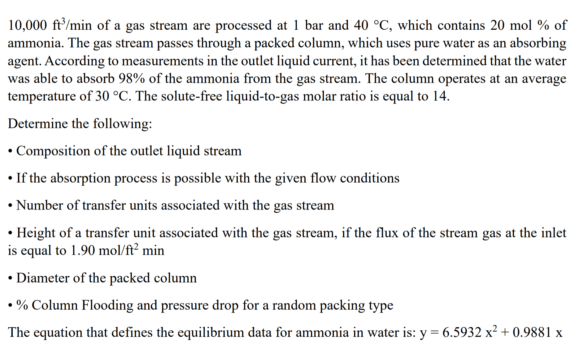 Solved 10,000ft3min ﻿of a gas stream are processed at 1 ﻿bar | Chegg.com