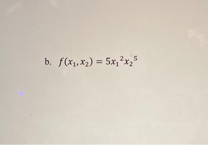Solved 1. For the following production functions, find the | Chegg.com