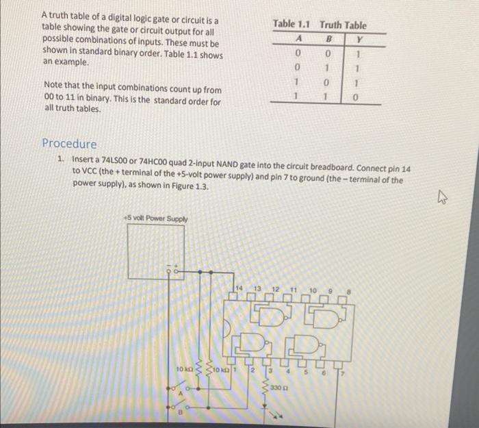 Solved Lab 1: DIP Integrated Circuits Objectives Upon | Chegg.com