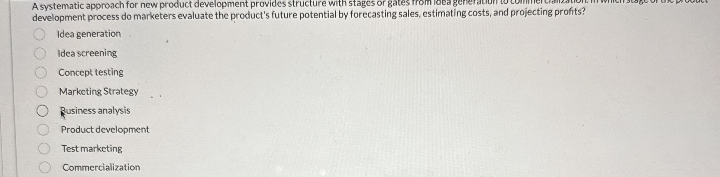 Solved A systematic approach for new product development | Chegg.com