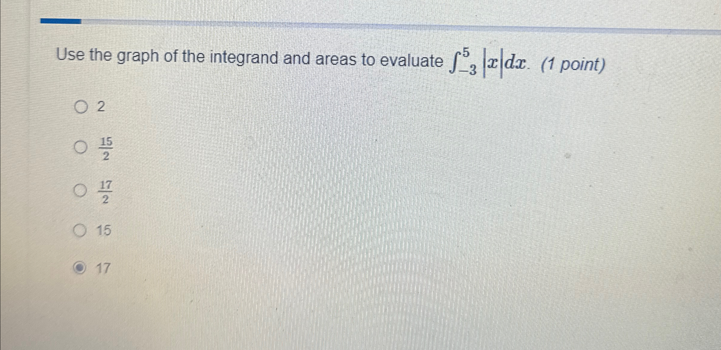 Solved Use the graph of the integrand and areas to evaluate | Chegg.com