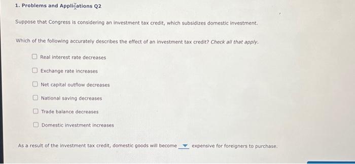 Solved Suppose that Congress is considering an investment | Chegg.com