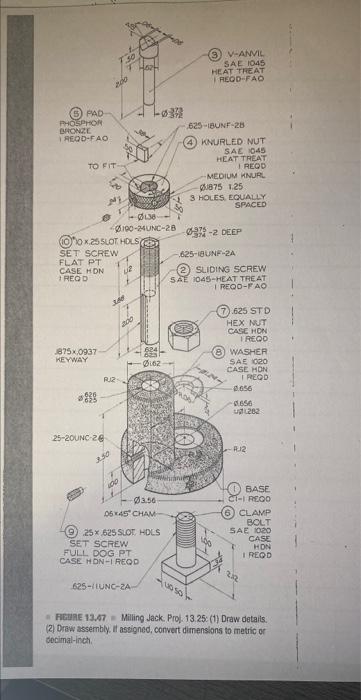 Solved ENGI 121 FINAL PROJECT MILLING JACK THIS PROJECT IS | Chegg.com