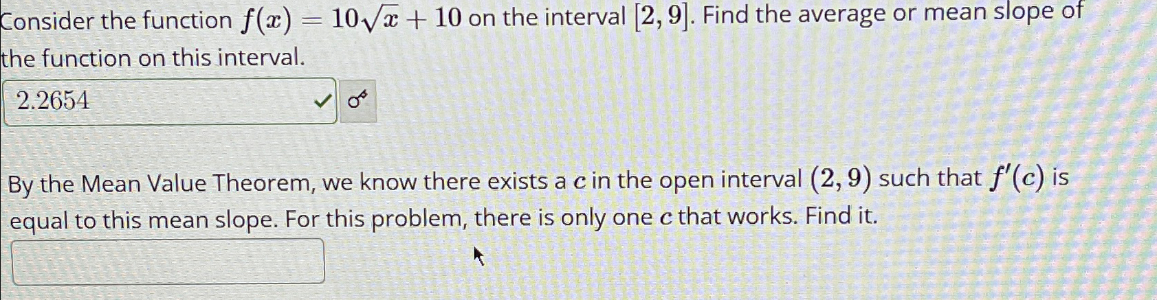 Consider the function f(x)=10x2+10 ﻿on the interval | Chegg.com