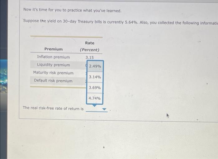 Solved Real Risk-Free Rate is a fundamental concept in | Chegg.com
