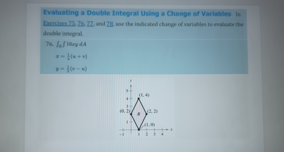 Solved Evaluating a Double Integral Using a Change of | Chegg.com