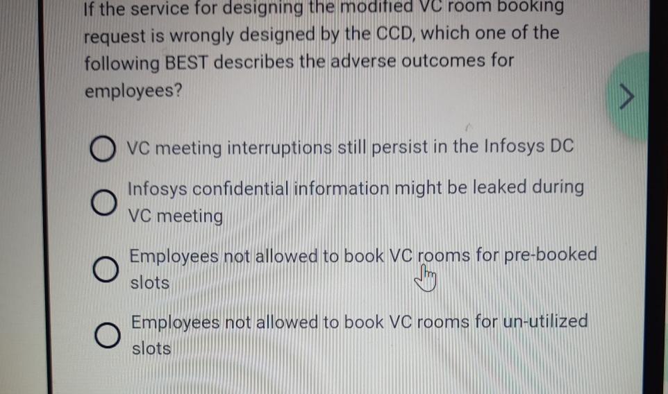 Solved If the service for designing the modified VC room | Chegg.com