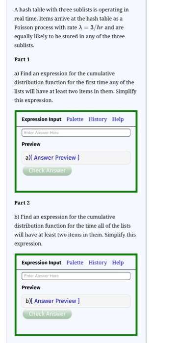 Solved A hash table with three sublists is operating in real | Chegg.com