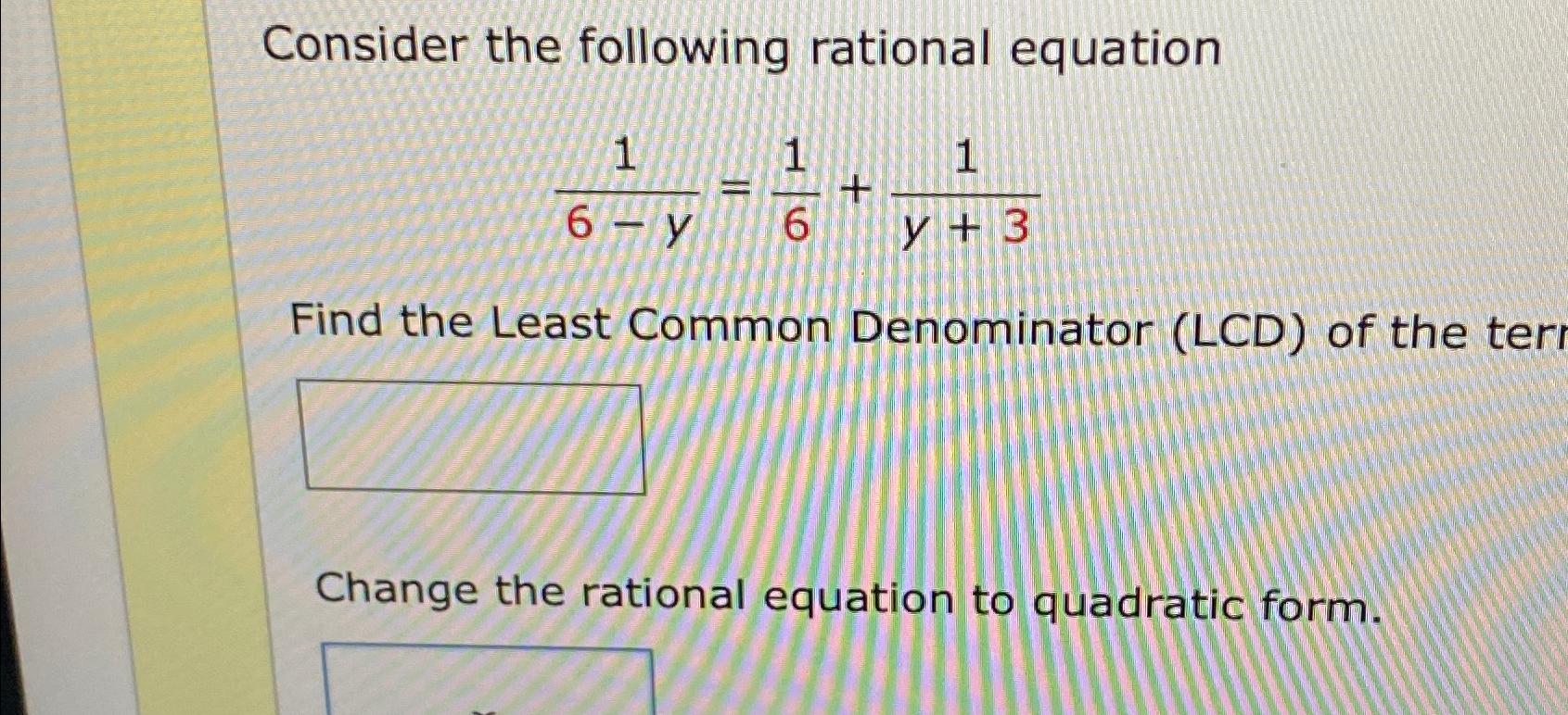 Solved Consider the following rational | Chegg.com