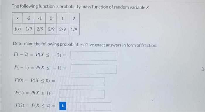 Solved The following function is probability mass function | Chegg.com