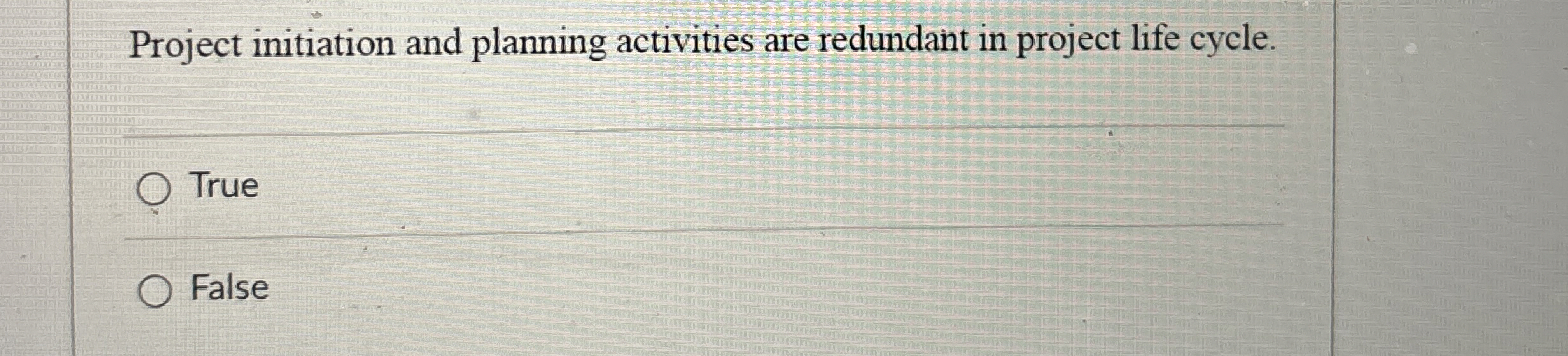 Solved Project initiation and planning activities are | Chegg.com