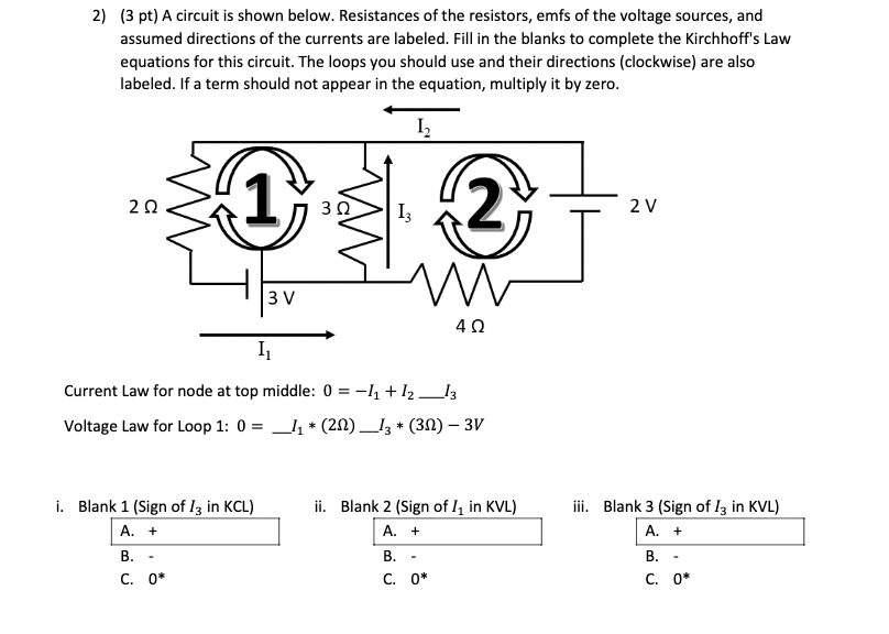 Solved (3 ﻿pt) ﻿A circuit is shown below. Resistances of the | Chegg.com
