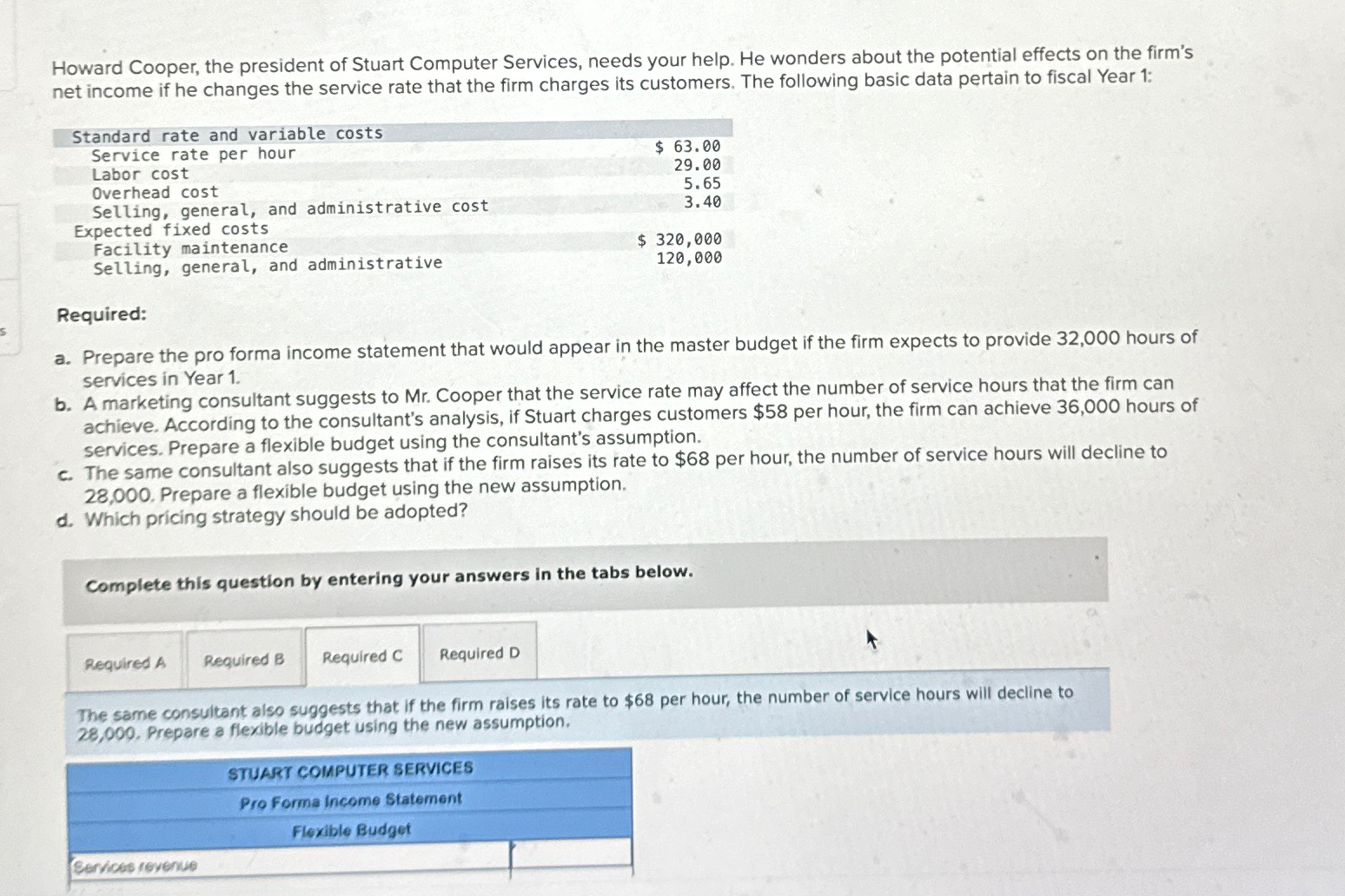 Solved Howard Cooper, the president of Stuart Computer | Chegg.com