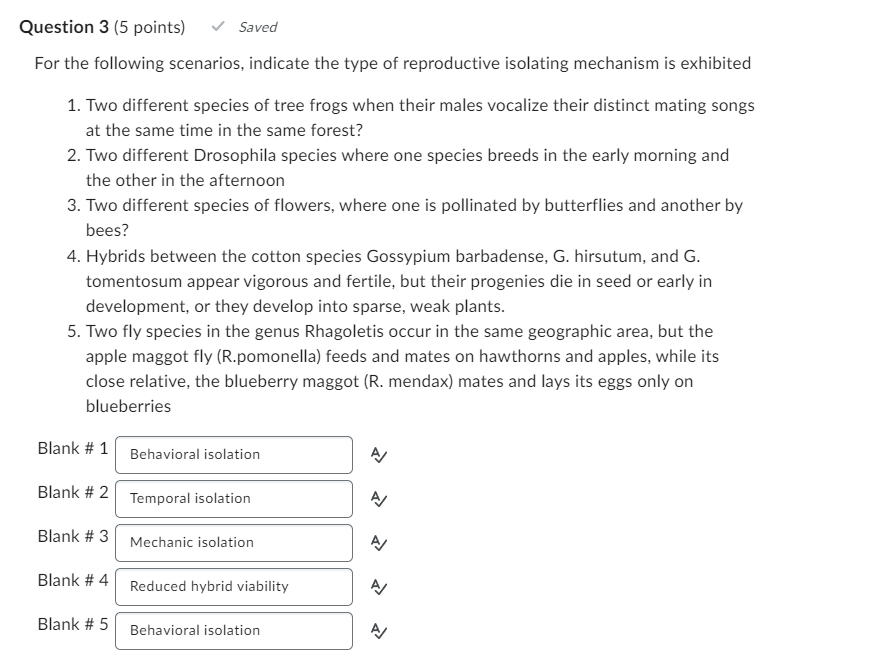 Solved Question 3 (5 ﻿points) ﻿SavedFor the following | Chegg.com