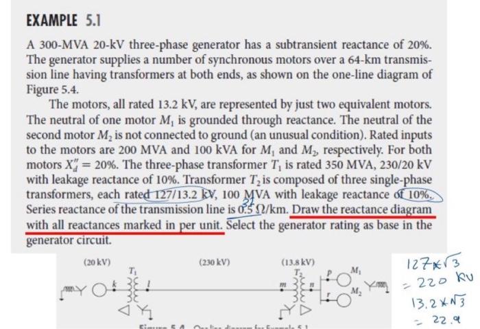 Solved A 300-MVA 20-kV three-phase generator has a | Chegg.com