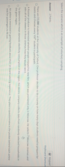 Solved Select the scenario which is an example of voluntary | Chegg.com