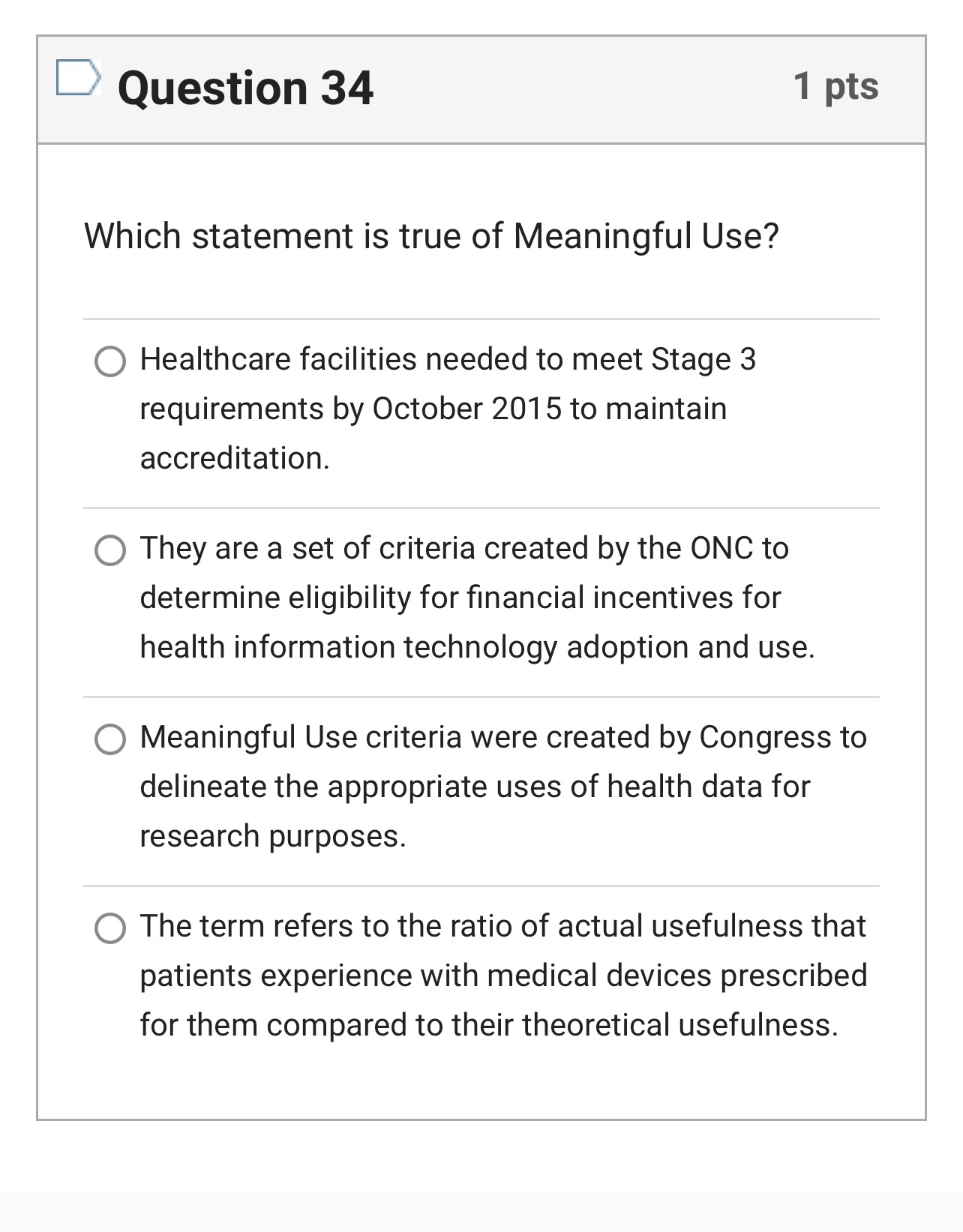 Solved Question 341 ﻿ptsWhich statement is true of | Chegg.com