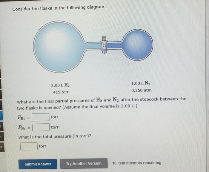 Solved Consider the flasks in the following diagram. What | Chegg.com