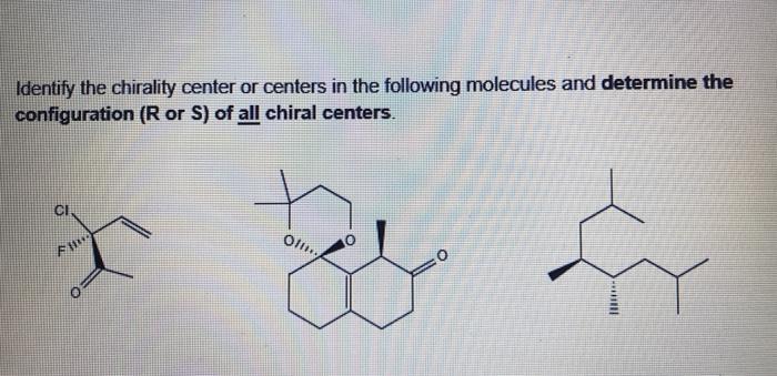 Solved Identify the chirality center or centers in the | Chegg.com