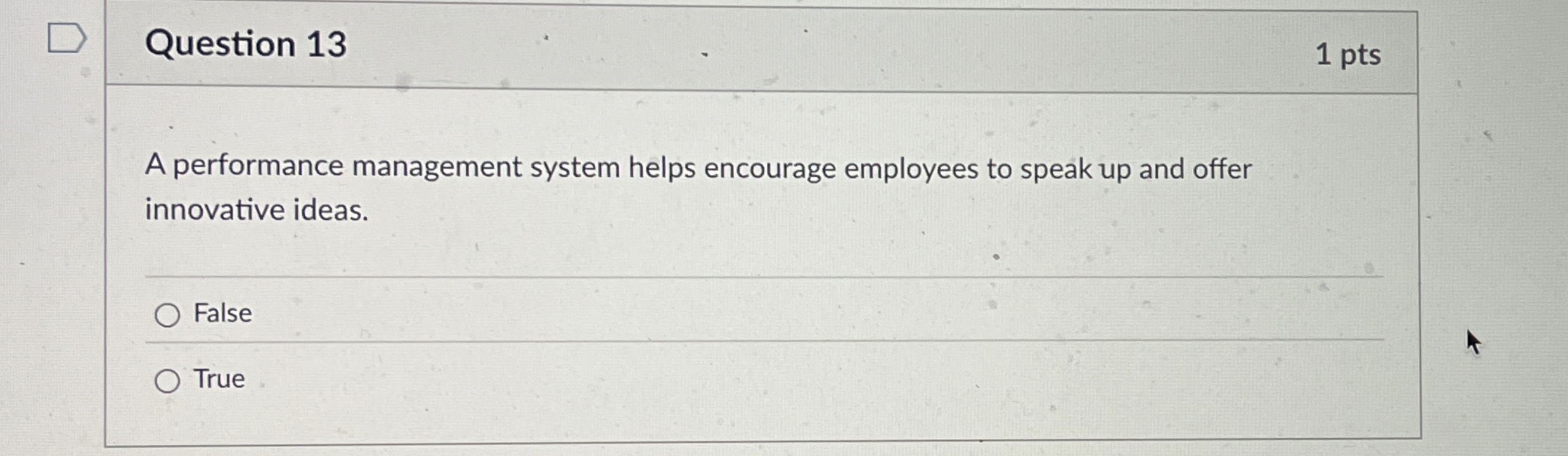 Solved Question 131 ﻿ptsA performance management system | Chegg.com