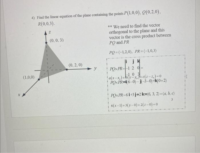 Solved The plane containing the point (x0,y0,z0) and having | Chegg.com