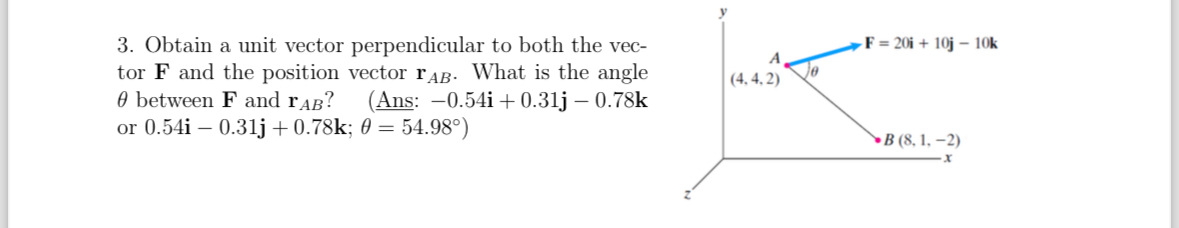 Solved Obtain a unit vector perpendicular to both the vector | Chegg.com