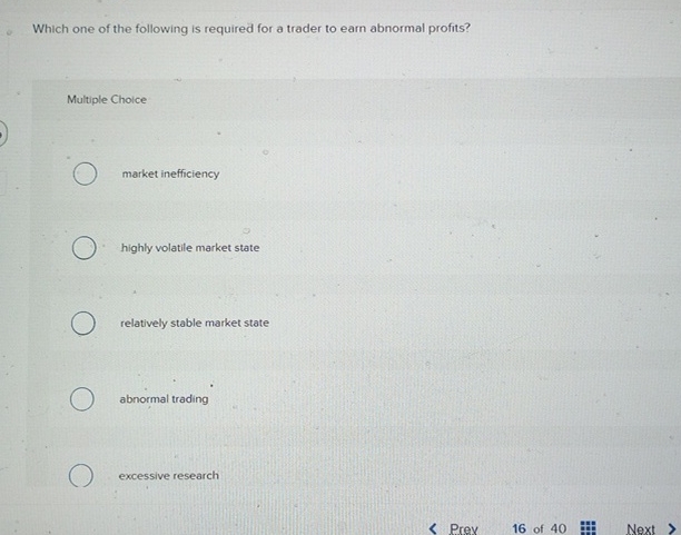 Solved Which one of the following is required for a trader | Chegg.com